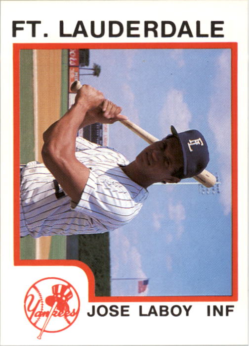 1987 Ft. Lauderdale Yankees ProCards #20 Jose Laboy - NM-MT