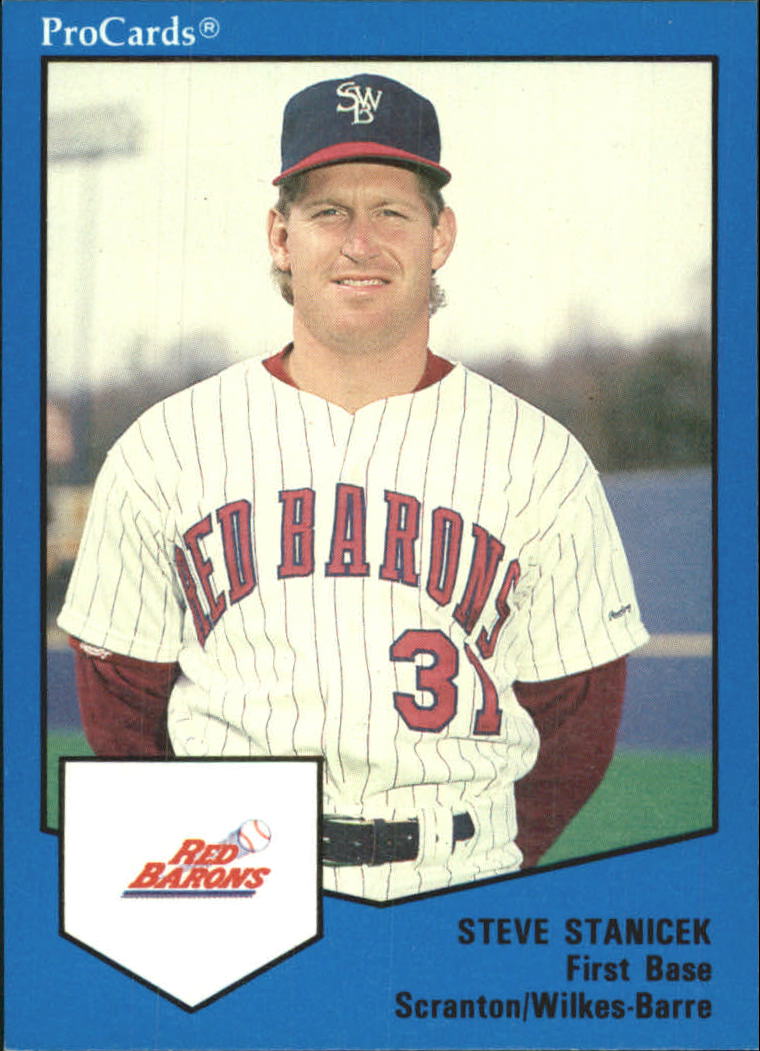 1989 Scranton Red Barons ProCards #717 Steve Stanicek - NM-MT