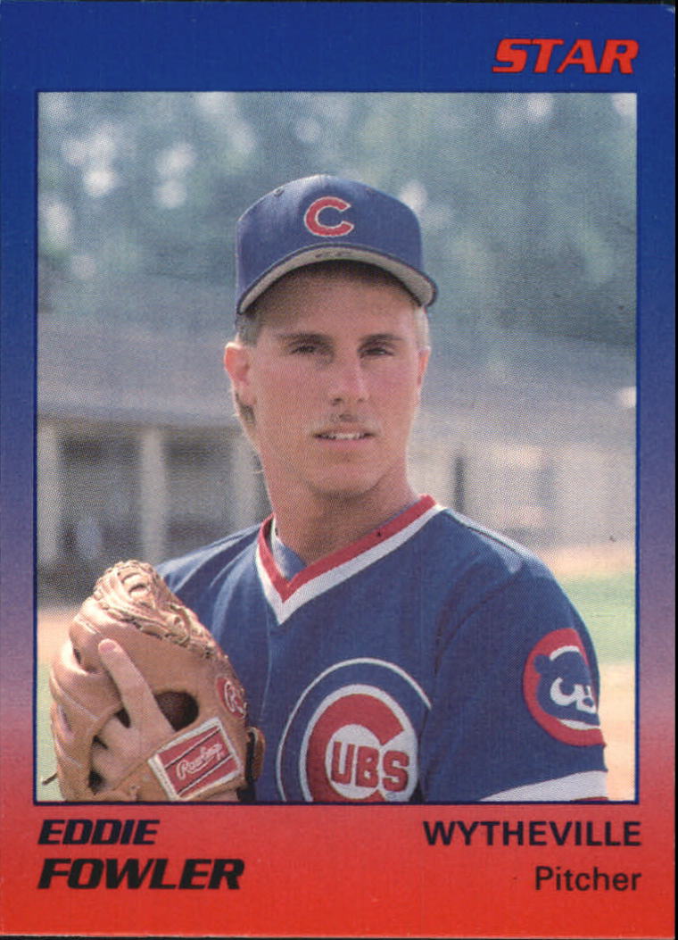 1989 Wytheville Cubs Star #10 Eddie Fowler - Chicago CUBS Affiliate - NM-MT