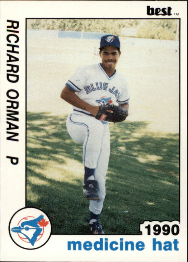 1990 Medicine Hat Blue Jays Best #7 Richard Orman - NM-MT+