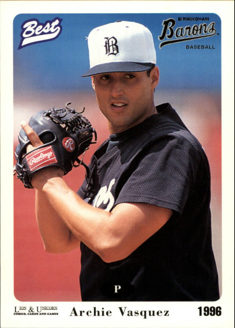 1996 Birmingham Barons Best #20 Archie Vasquez - Chicago WHITE SOX ...