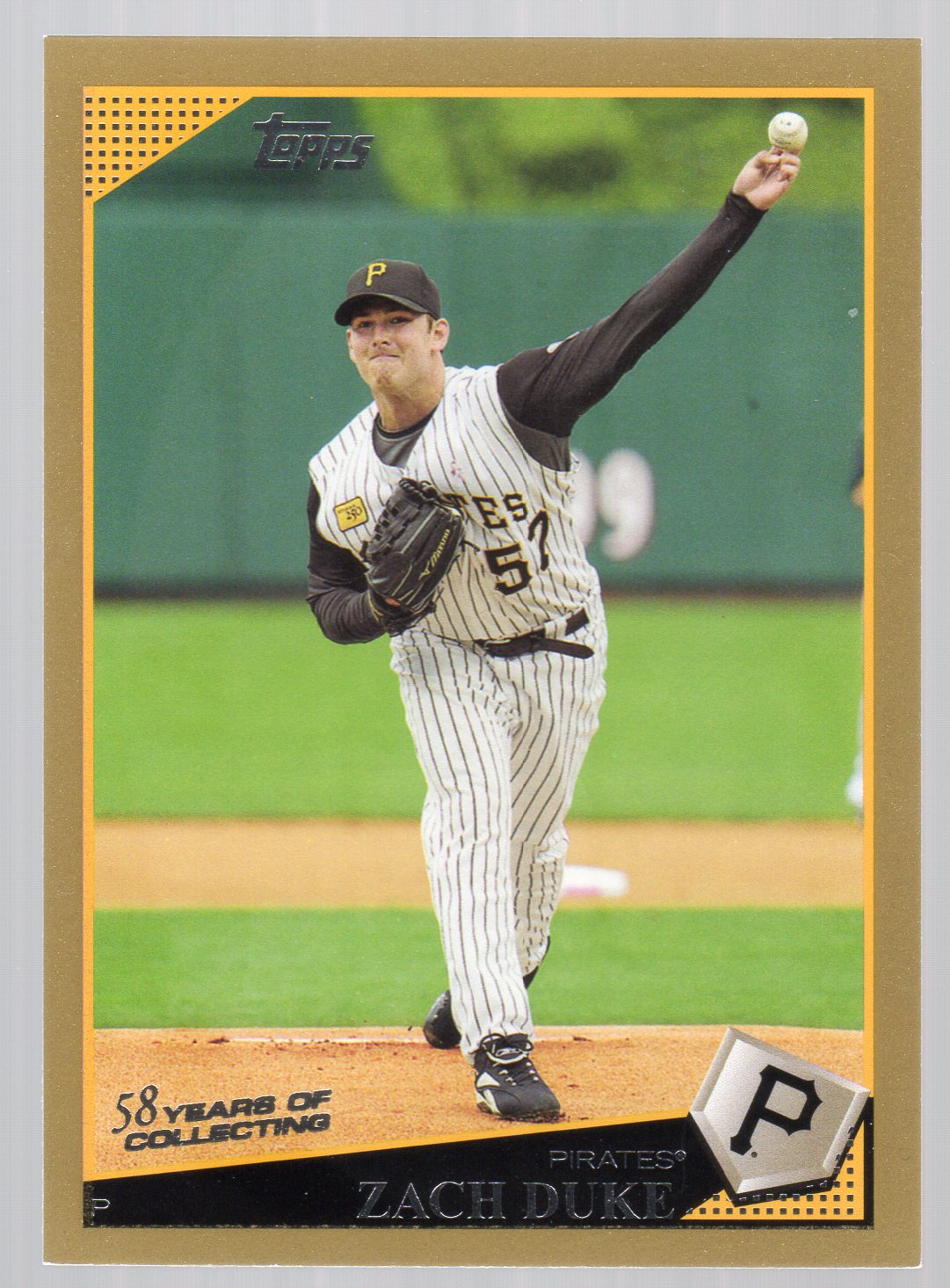 2009 Topps Gold Border #303 Zach Duke - NM-MT