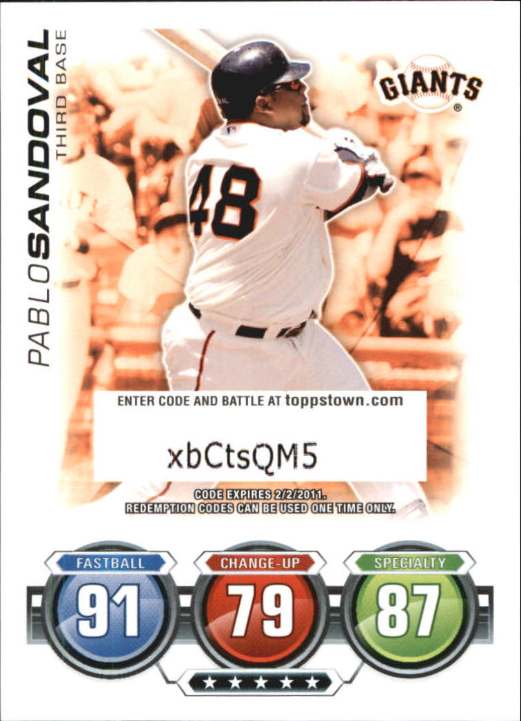 2010 Topps Attax Series 1 Baseball Code Cards #1-20 - Choose Your Card ...