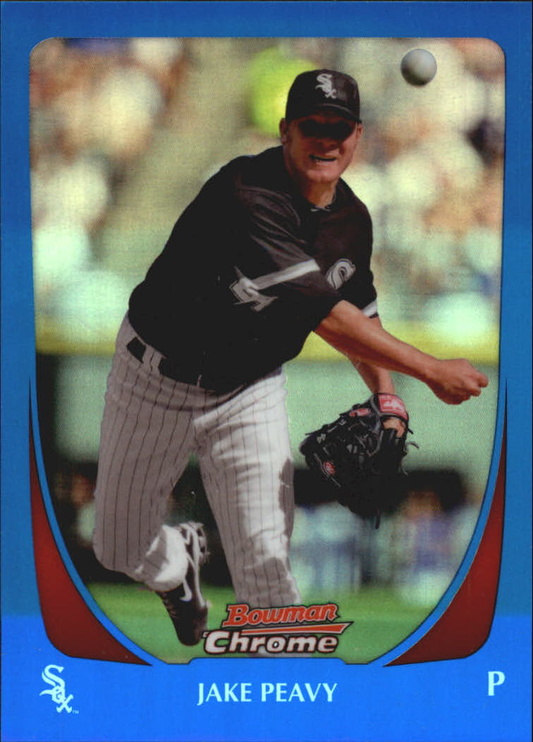 2011 Bowman Chrome Blue Refractors #72 Jake Peavy - NM-MT