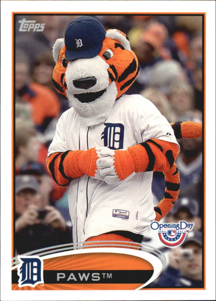 2012 Topps Opening Day Mascots #M12 Paws - NM-MT