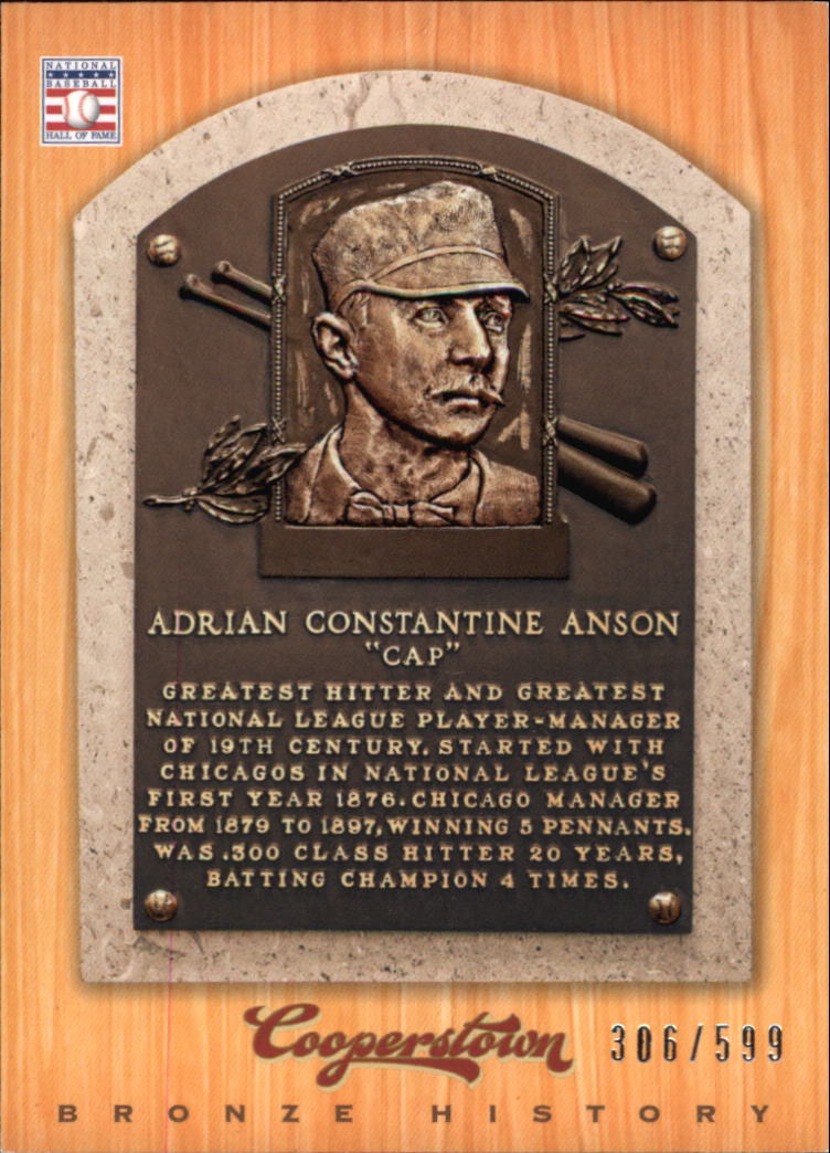 2012 Panini Cooperstown Bronze History #2 Cap Anson - NM