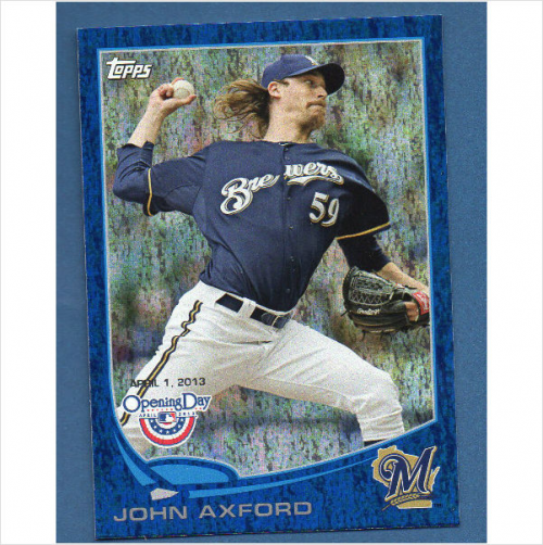 2013 Topps Opening Day Blue #17 John Axford - NM-MT