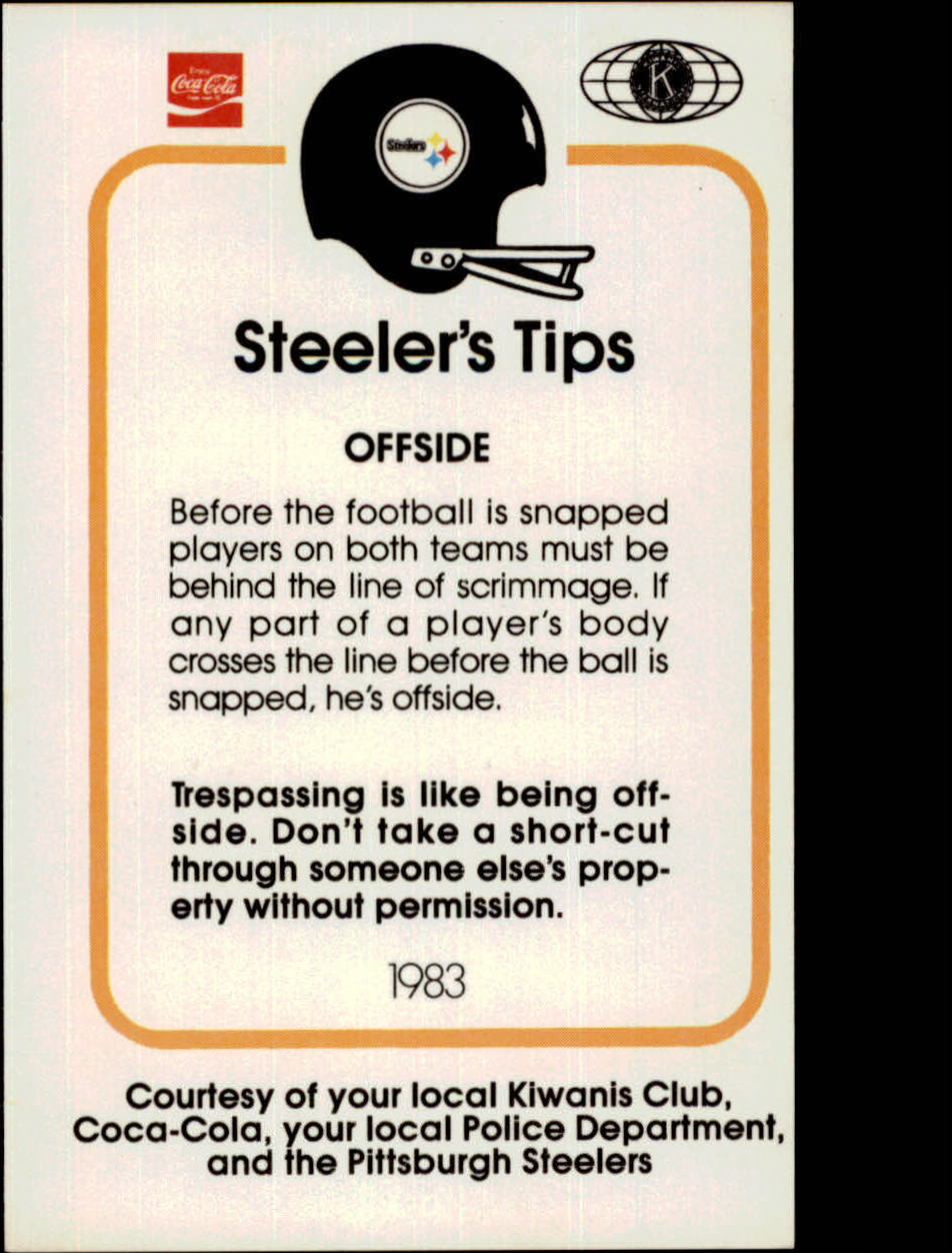 1983 Steelers Police #5 Robin Cole - NM-MT