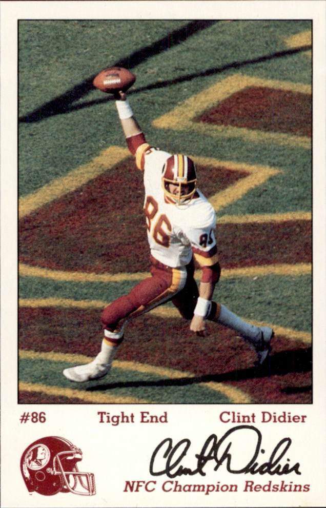 1984 Redskins Police #8 Clint Didier - A7575 - EX-MT