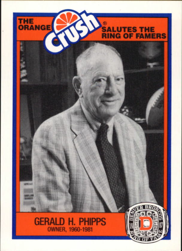 1987 Broncos Orange Crush #9 Gerald Phipps - NM-MT