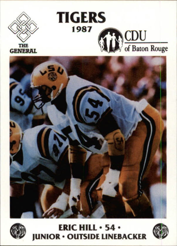 1987 LSU Police #9 Eric Hill - NM-MT