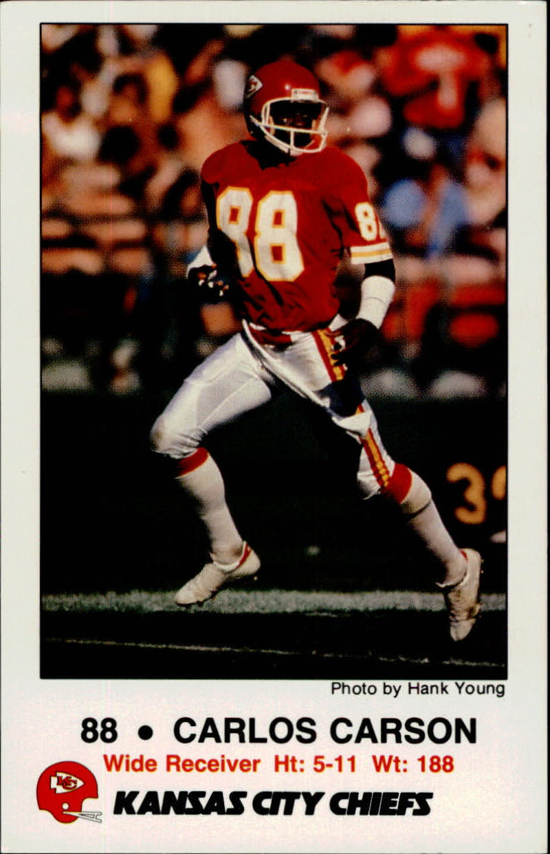 1988 Chiefs Police #3 Carlos Carson - NM-MT - Steve Taft | Beckett ...