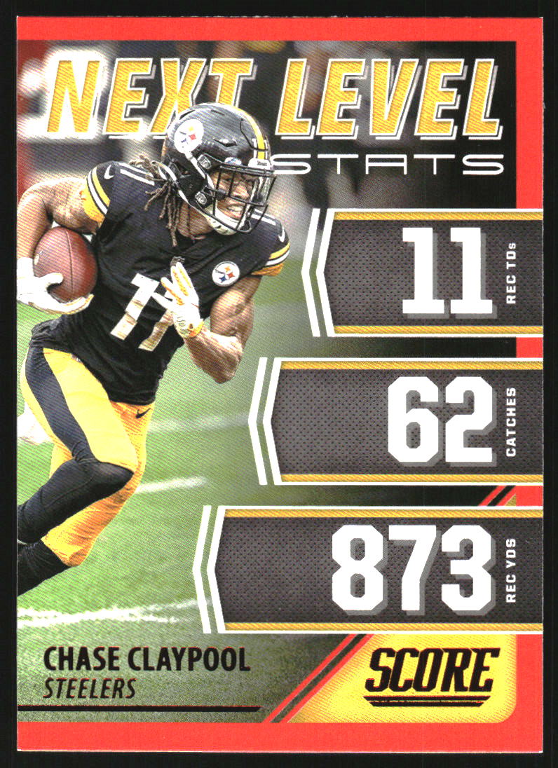 2021 Score Next Level Stats Red #24 Chase Claypool - NM-MT
