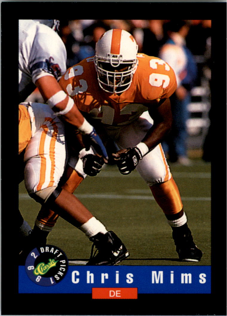 1992 Classic Blister #8 Chris Mims - NM-MT - Bakersfield.cards ...