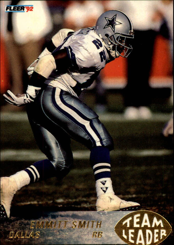 1992 Fleer Team Leaders #3 Emmitt Smith - NM-MT