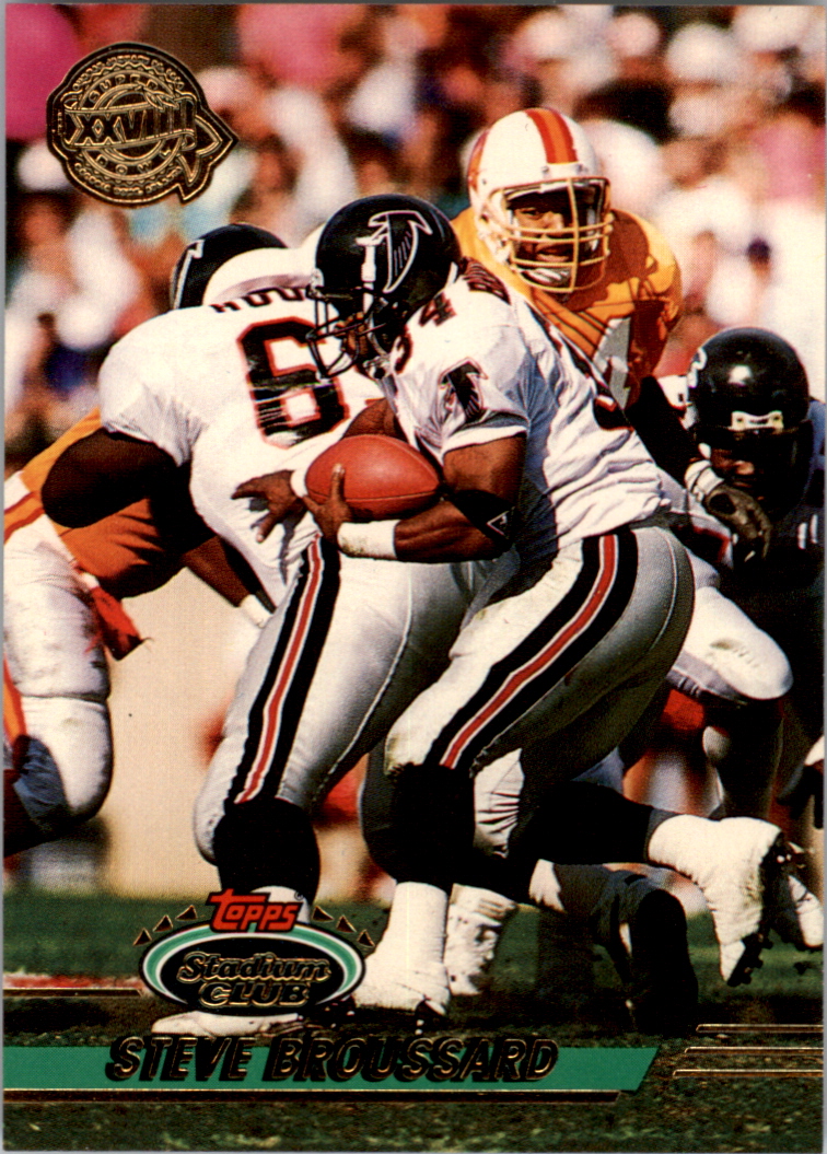 1993 Stadium Club Super Teams Super Bowl #71 Steve Broussard - NM-MT