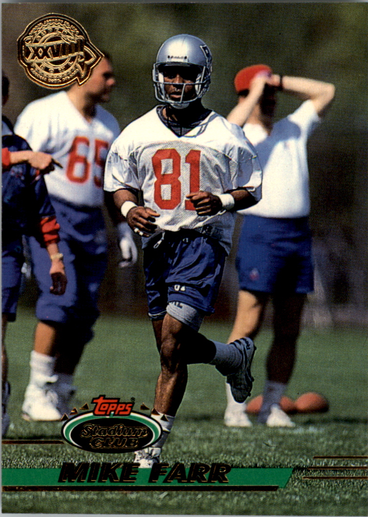 1993 Stadium Club Super Teams Super Bowl #78 Mike Farr - NM-MT