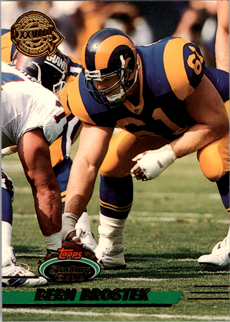 1993 Stadium Club Super Teams Super Bowl #363 Bern Brostek - NM-MT