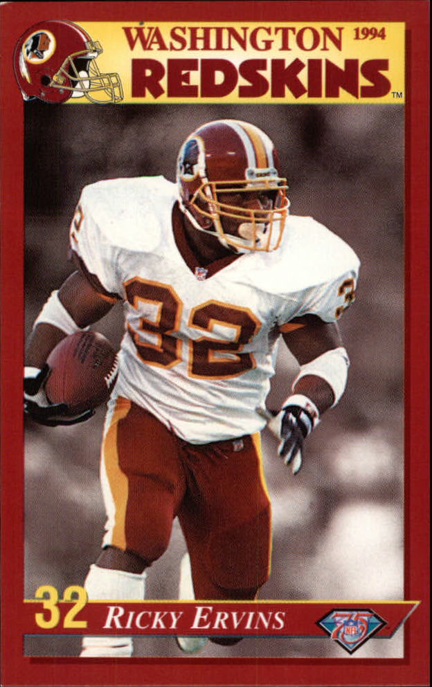 1994 Redskins Police #6 Ricky Ervins - NM-MT