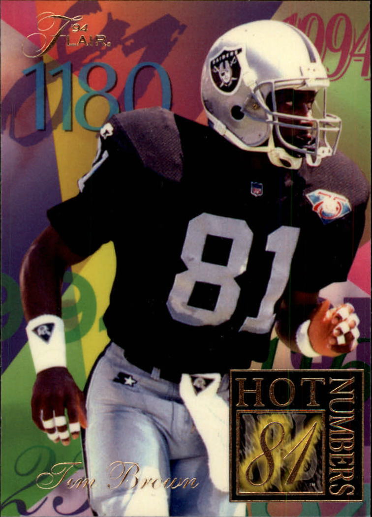 1994 Ultra Flair Hot Numbers #3 Tim Brown - NM-MT