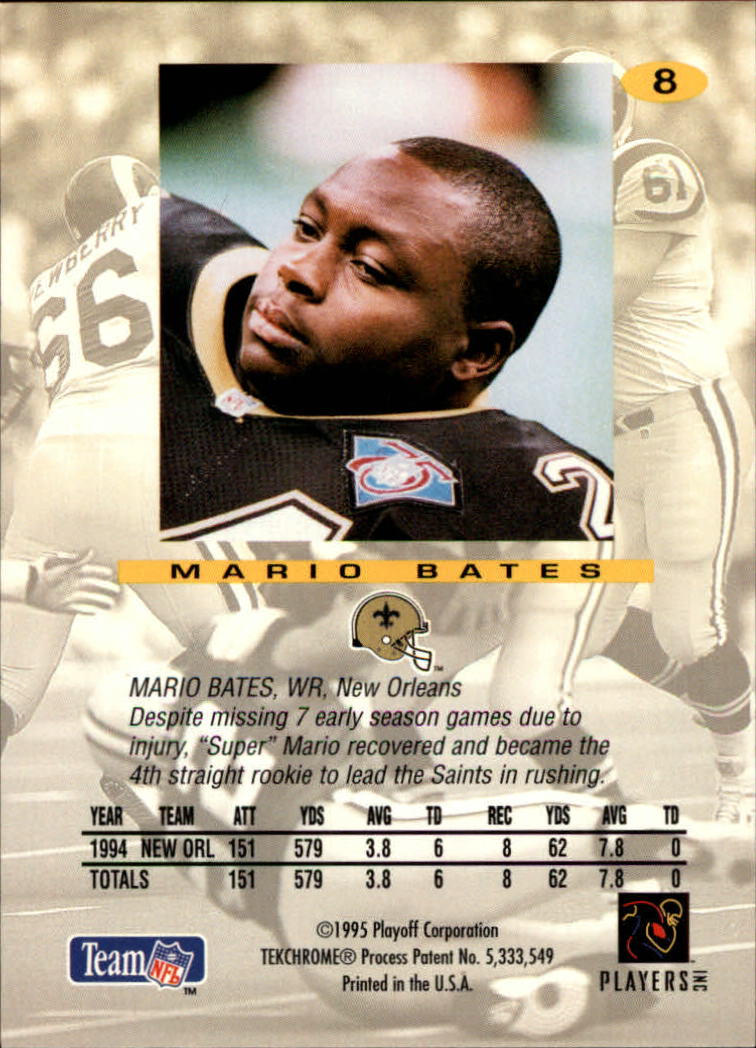 1995 Absolute #8 Mario Bates - NM-MT - Wonder Water Sports Cards ...