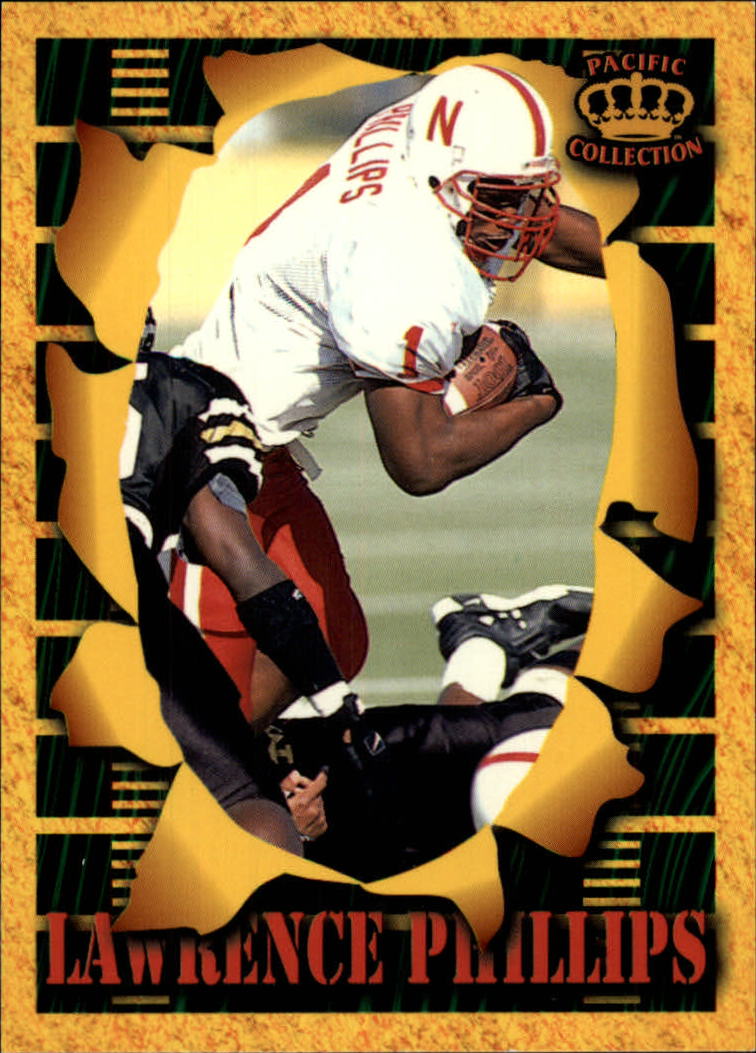1996 Pacific Invincible Smash Mouth #146 Lawrence Phillips - NM-MT