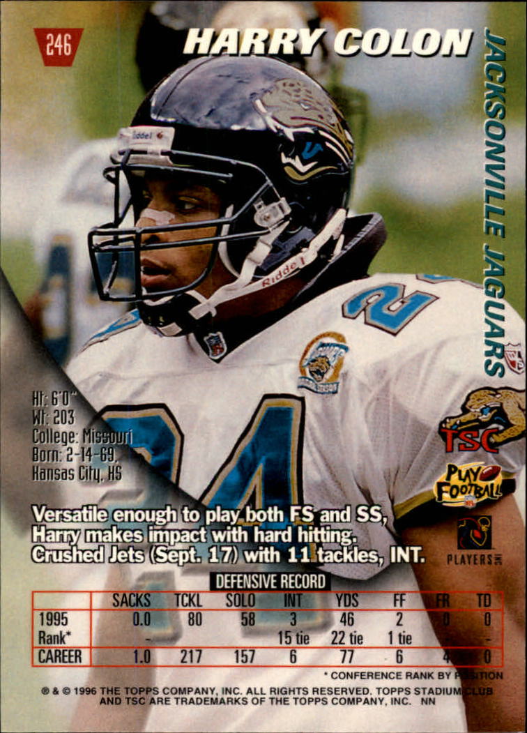 1996 Stadium Club #246 Harry Colon - NM-MT