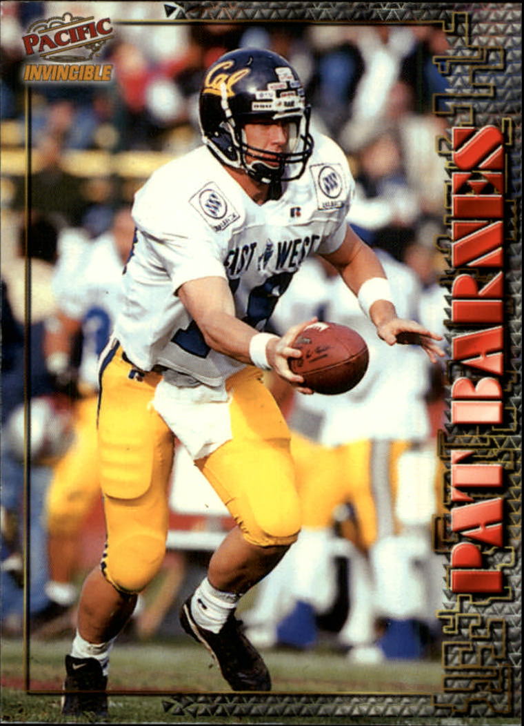 1997 Pacific Invincible Smash Mouth X-tra #18 Pat Barnes - NM-MT ...