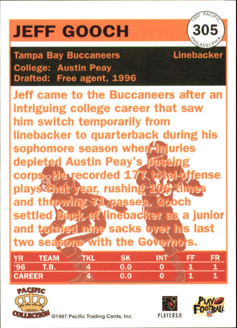 1997 Pacific Philadelphia #305 Jeff Gooch - NM-MT