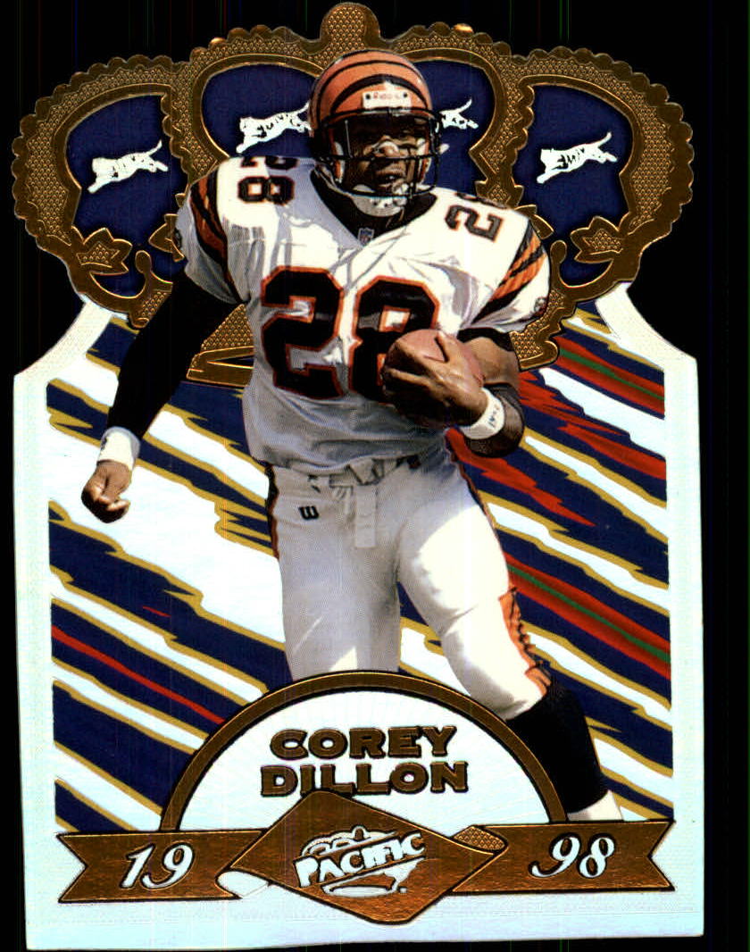 1998 Pacific Gold Crown Die Cuts #4 Corey Dillon - NM-MT