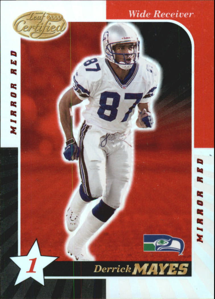 2000 Leaf Certified Mirror Red #84 Derrick Mayes - NM-MT