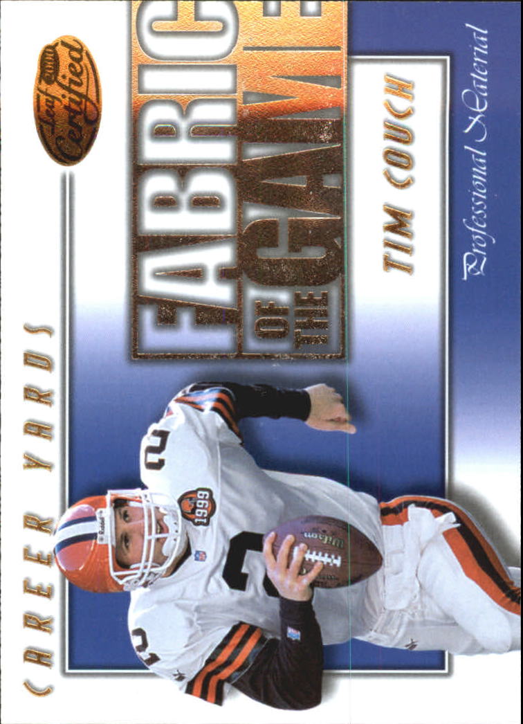 2000 Leaf Certified Fabric of the Game #FG69 Tim Couch/1000 - NM-MT ...