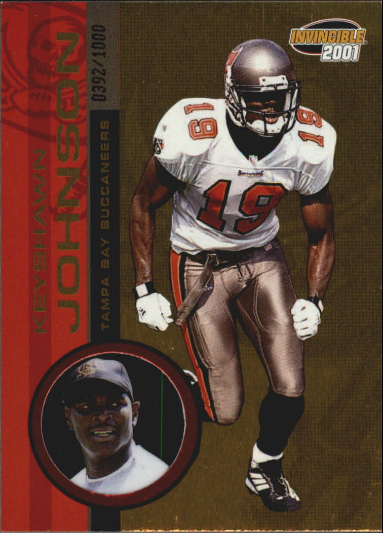 2001 Pacific Invincible #235 Keyshawn Johnson - - Serial #'d/1000 - NM ...
