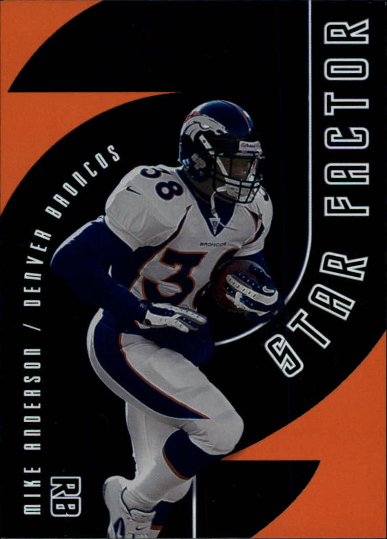 2001 Quantum Leaf Star Factor #SF20 Mike Anderson - NM-MT