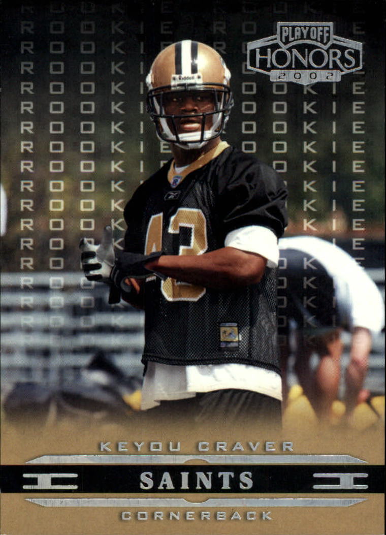 2002 Playoff Honors #181 Keyou Craver RC - NM-MT