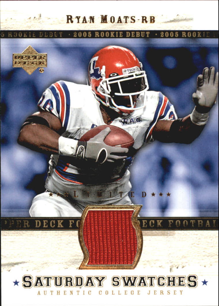 2005 Upper Deck Rookie Debut Saturday Swatches Limited #SARM Ryan Moats ...