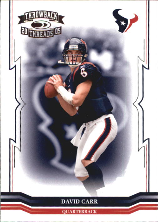 2005 Throwback Threads #60 David Carr - NM-MT - Jammin JD Sports Cards ...