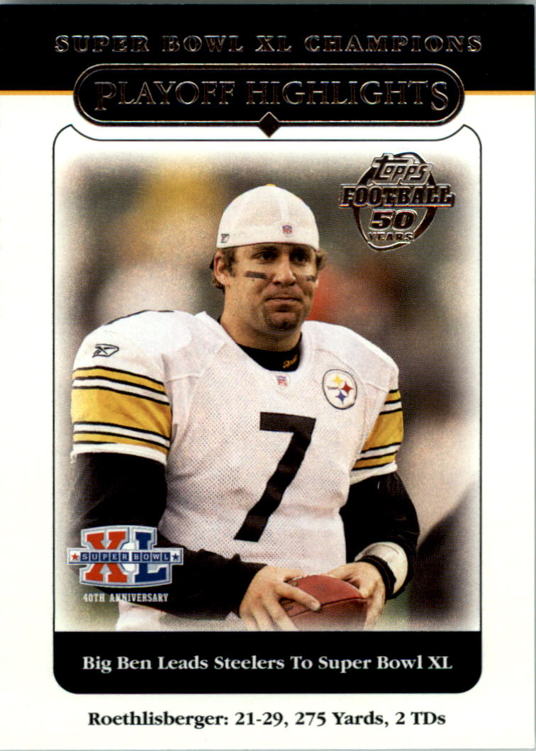 2006 Topps Pittsburgh Steelers Super Bowl XL Champions - Chris Hoke #35 ...