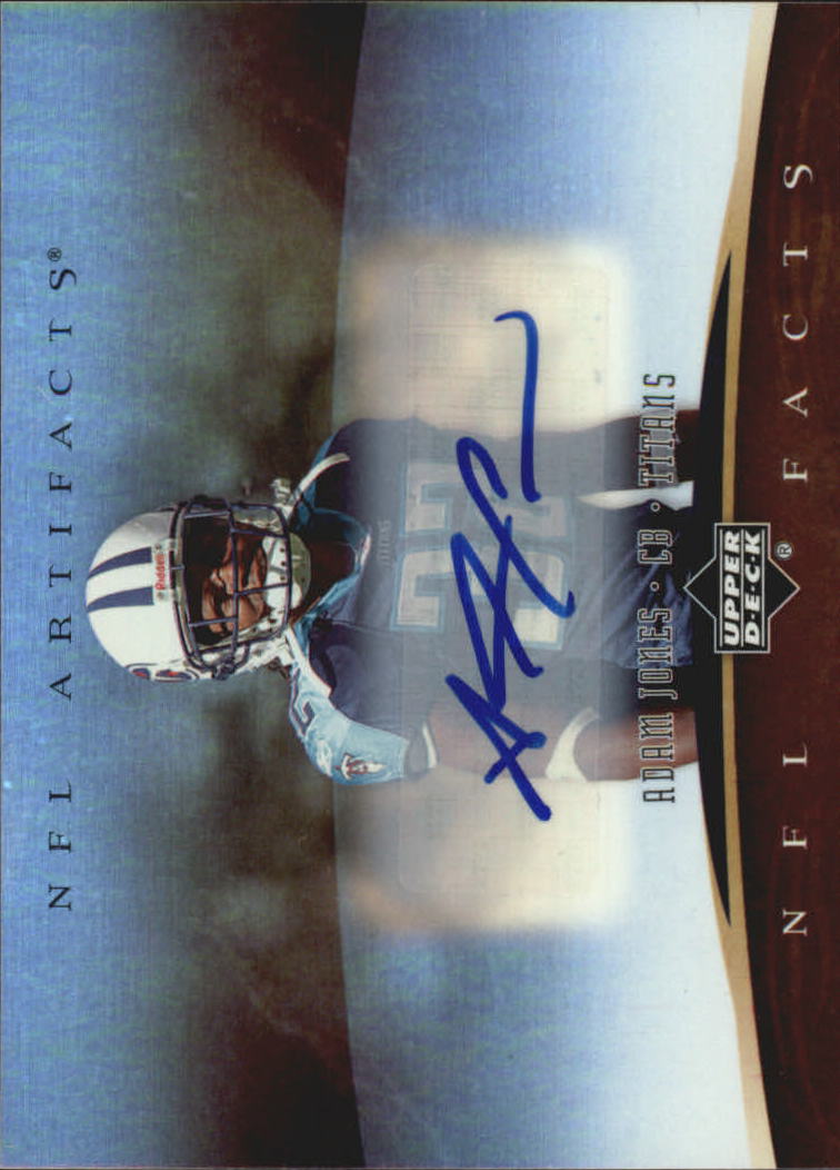 2007 Artifacts NFL Facts Autographs #AJ Adam Jones - NM-MT