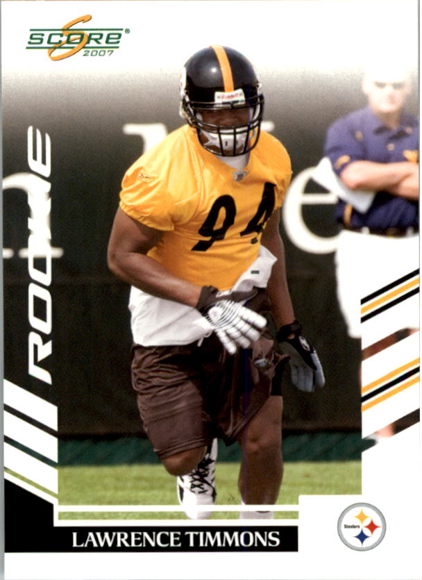 2007 Score #358 Lawrence Timmons RC - NM-MT - Wonder Water Sports Cards ...