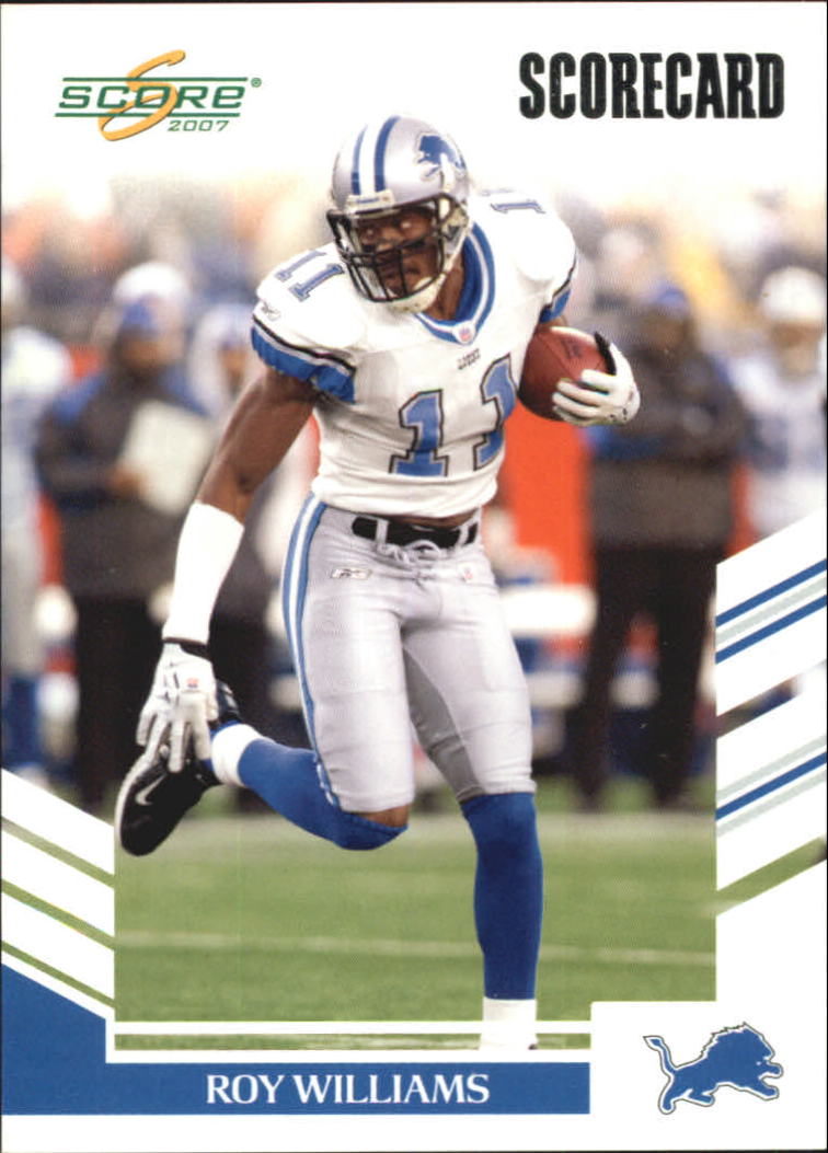 2007 Score Scorecard #47 Roy Williams WR - NM-MT