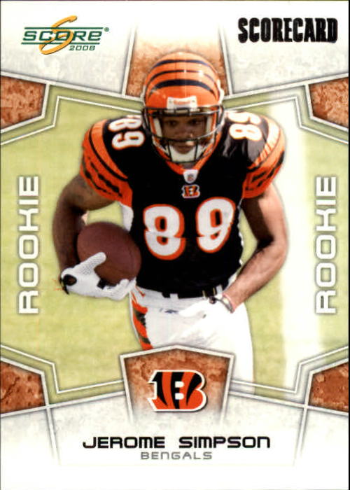 2008 Score Scorecard #367 Jerome Simpson - NM-MT