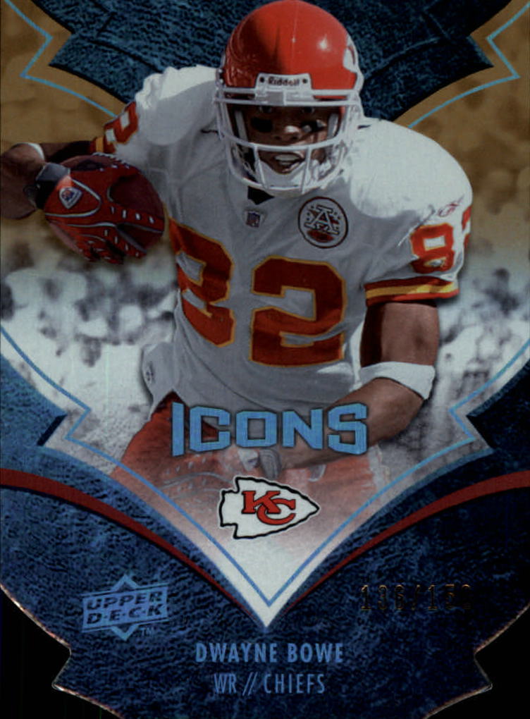2008 Upper Deck Icons Silver Die Cut #50 Dwayne Bowe - NM-MT - Burbank ...