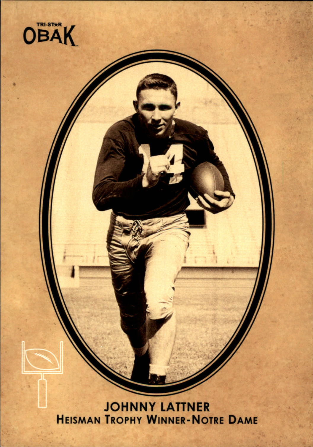 2011 TRISTAR Obak T4 Cabinets #T4F14 Johnny Lattner/Jack Chevigney ...