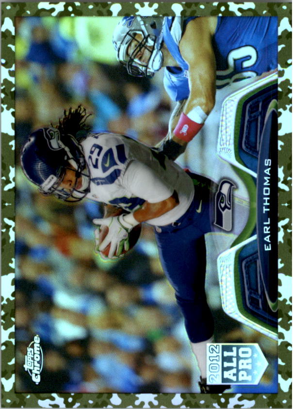 2013 Topps Chrome Camo Refractors #77 Earl Thomas - #/499 - NM-MT