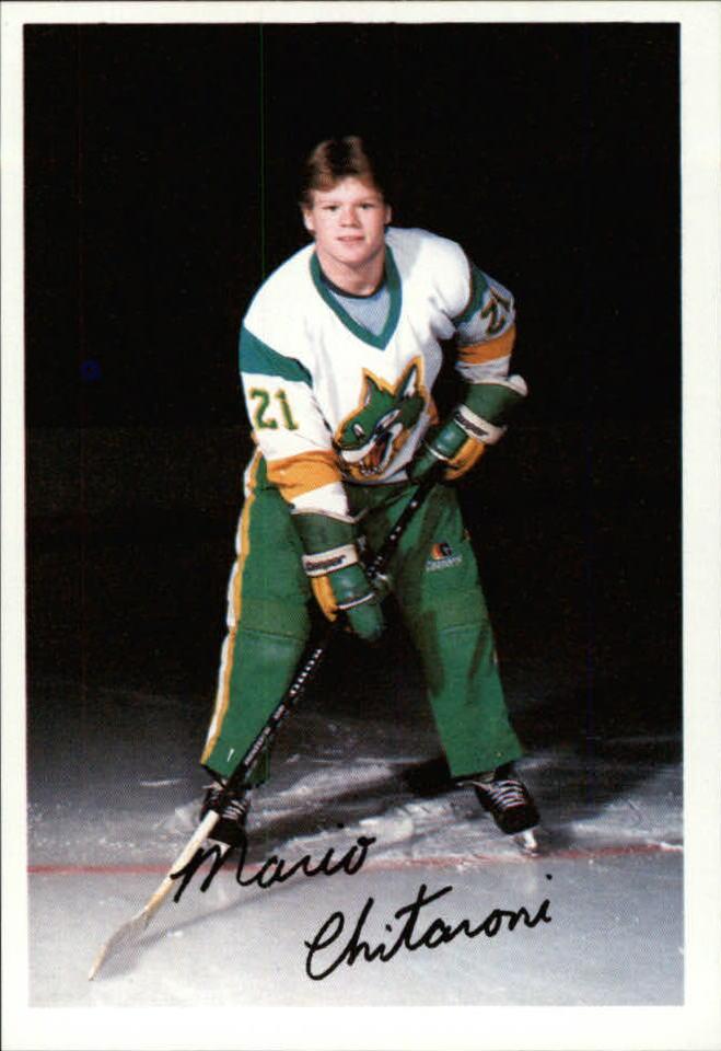 1985-86 Sudbury Wolves #13 Mario Chitaroni - EX-MT