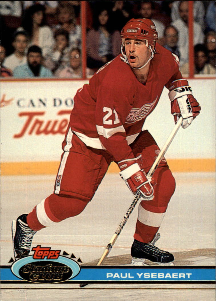 1991-92 Stadium Club #171 Paul Ysebaert UER/Photo actually Mike ...