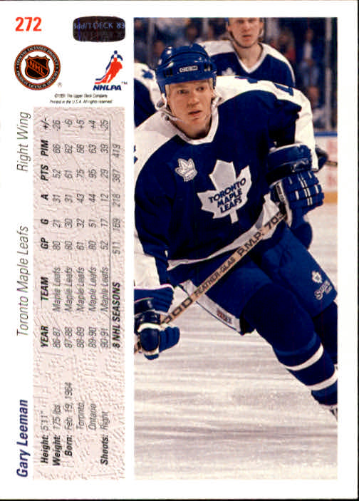1991-92 Upper Deck #272 Gary Leeman - NM-MT
