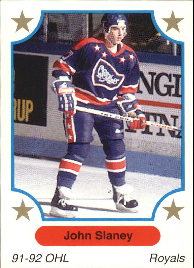 1991-92 7th Inning Sketch OHL #1 John Slaney - NM-MT