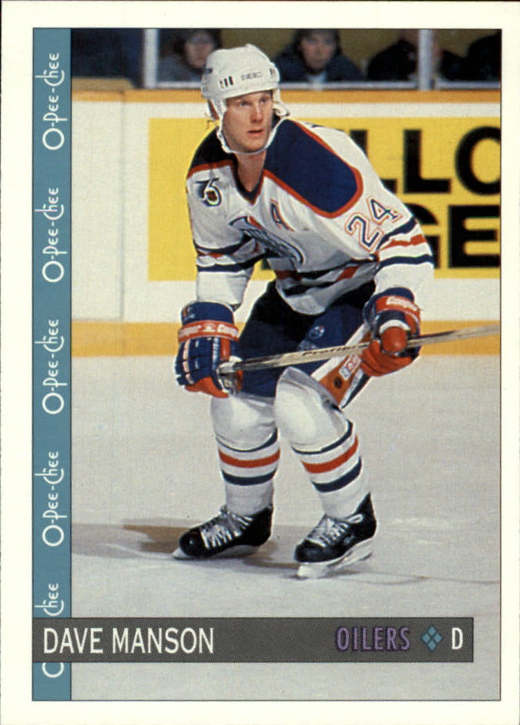 1992-93 O-Pee-Chee #56 Dave Manson - EX-MT